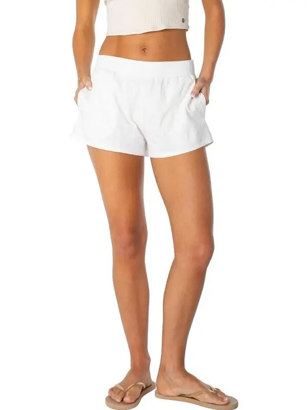 Roxy Cotton Jersey Shorts - Cloud Dancer