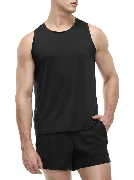 PELOTON Interlock Bonded Tank - Jet Black