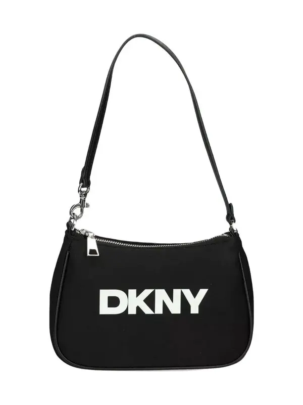 Dkny Logo-print Shoulder Bag - Black