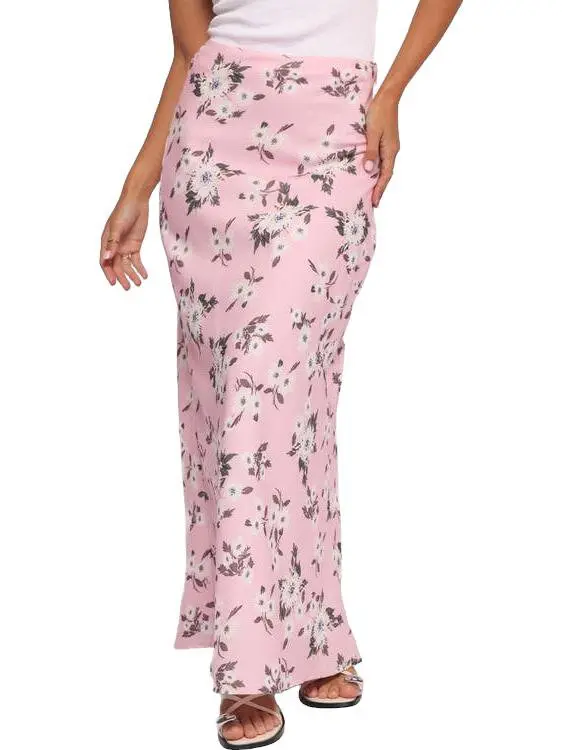 PETAL & PUP Evie Maxi Skirt - Pink Floral