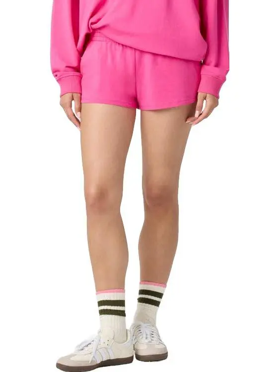 FLORENCE BY MILLS Sporty French Terry Sweat Shorts - Fuchsia