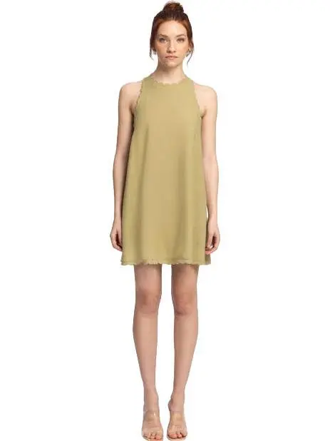 MONLICIA Calia Mini Linen Dress - Light Green