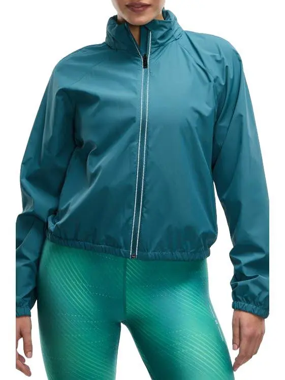 PELOTON Woven Seamed Run Shell - Dark Teal