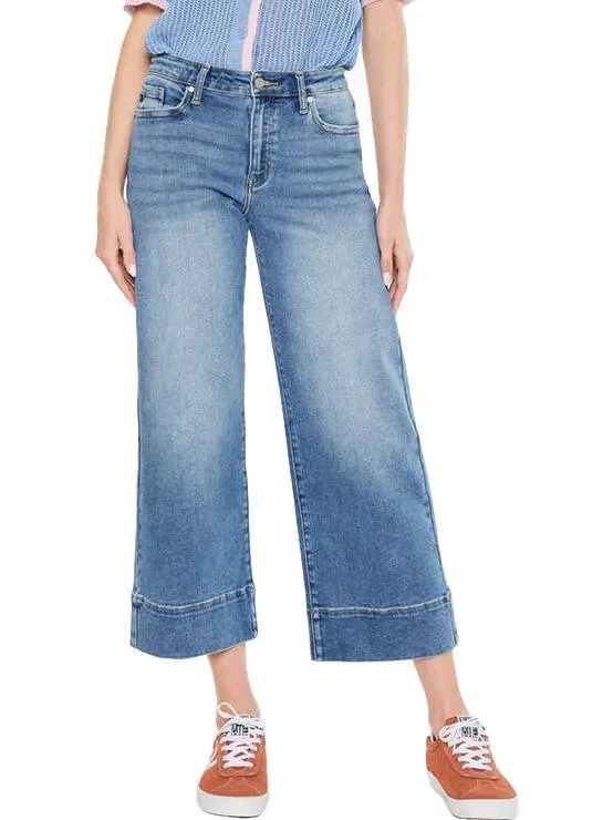 KANCAN High-rise Wide Leg Jeans - Medium Wash