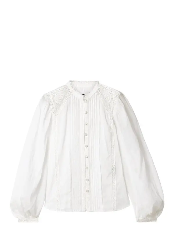 MARANT ETOILE Greicy Cotton-voile Shirt - White