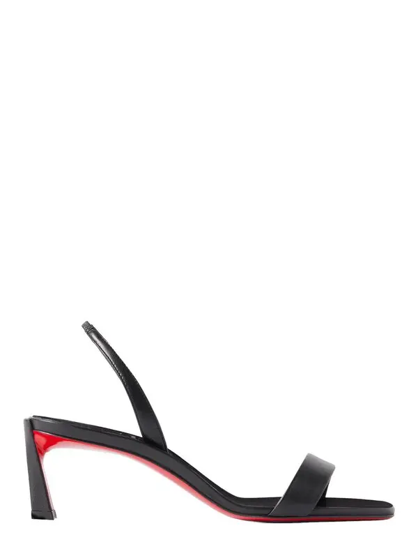 CHRISTIAN LOUBOUTIN O Condora 55 Leather Slingback Sandals - Black