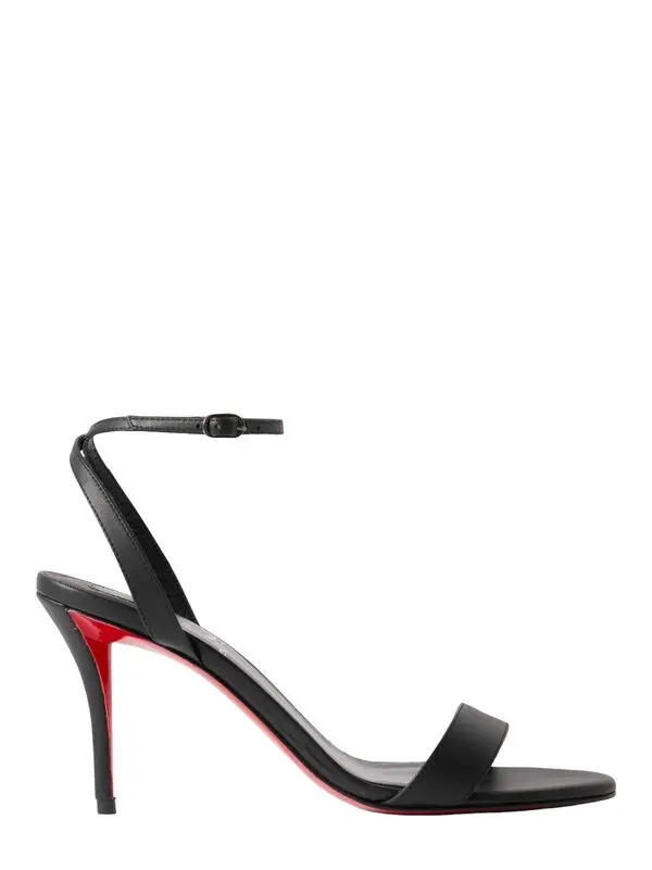 CHRISTIAN LOUBOUTIN Miss Z 80 Leather Sandals - Black