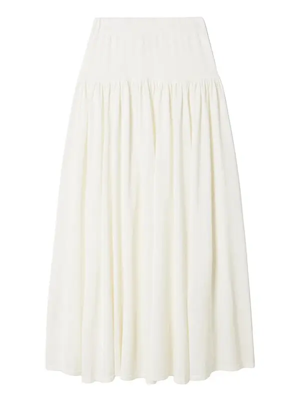 Loulou De Saison Romy Knitted Maxi Skirt - Ivory