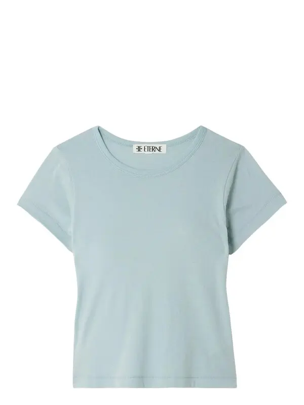 Eterne Baby Tee Cropped T-shirt - Blue