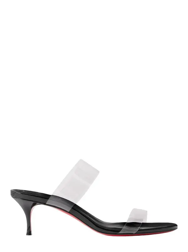 CHRISTIAN LOUBOUTIN Just Nothing 55 Pvc Mules - Black