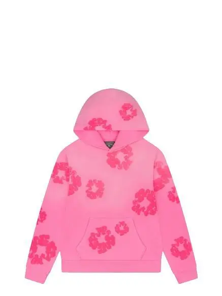 DENIM TEARS Mono Cotton Wreath Hoodie - Pink