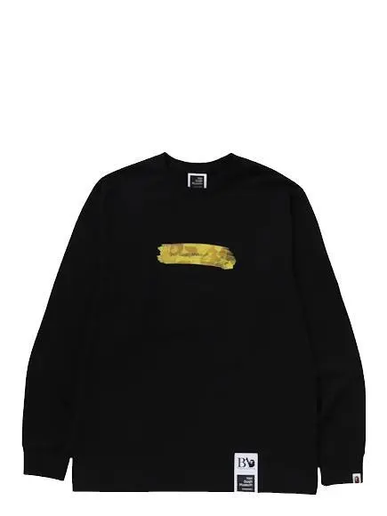A BATHING APE X Van Gogh Museum Long Sleeve Tee Shirt - Black