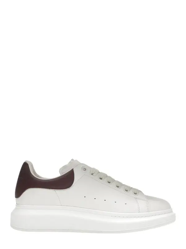Alexander McQueen Oversized Sneakers - White/bordeaux