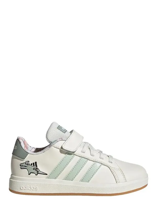 Adidas Grand Court 2.0 Dino - Off White/linen Green/silver Green