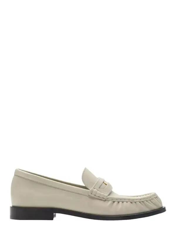 Burberry Leather Cadet Loafers - Neutrals