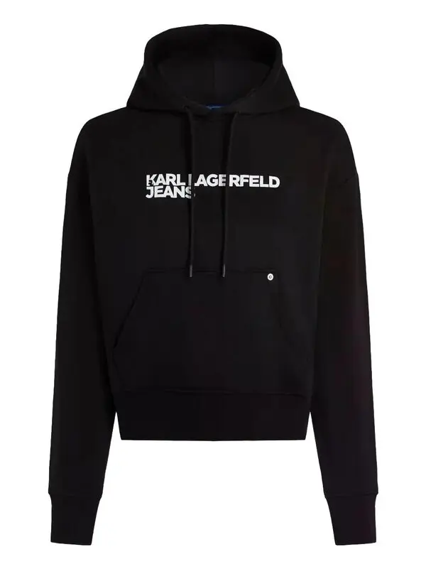 Karl Lagerfeld Logo-print Hoodie - Black
