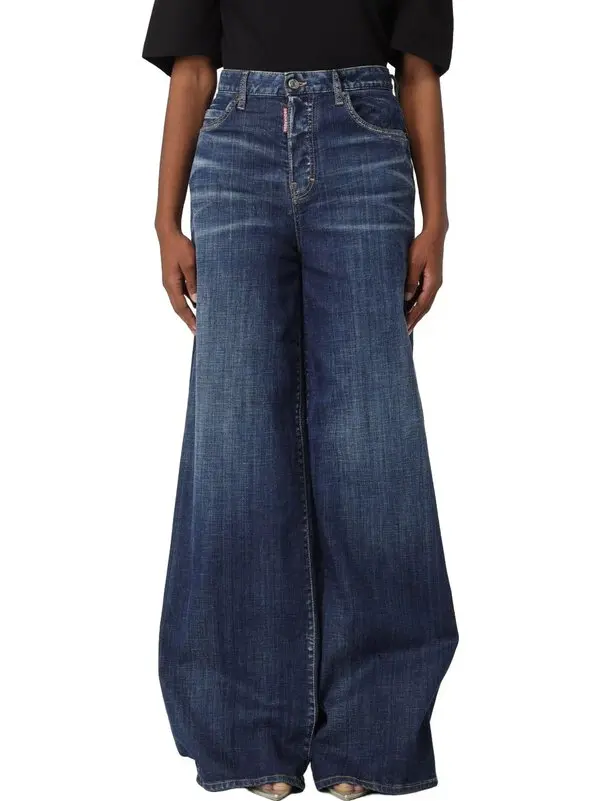 Dsquared2 Wide Leg Jeans - Denim