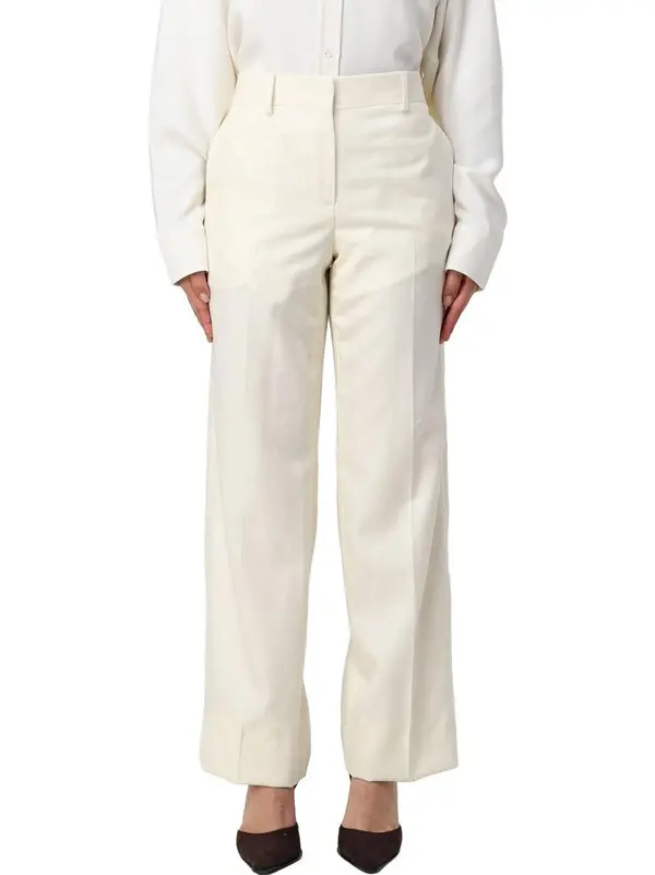Brioni Wide Leg Trousers - White