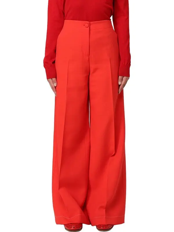 Brioni Wide Leg Trousers - Red