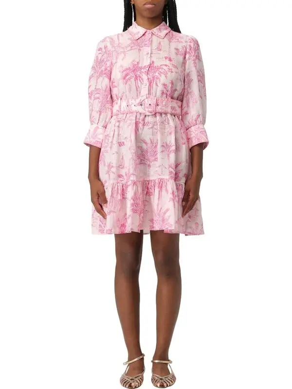 MC2 SAINT BARTH Printed Mini Dress - Pink