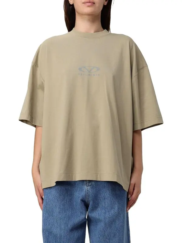 Vetements Oversized Logo T-shirt - Beige