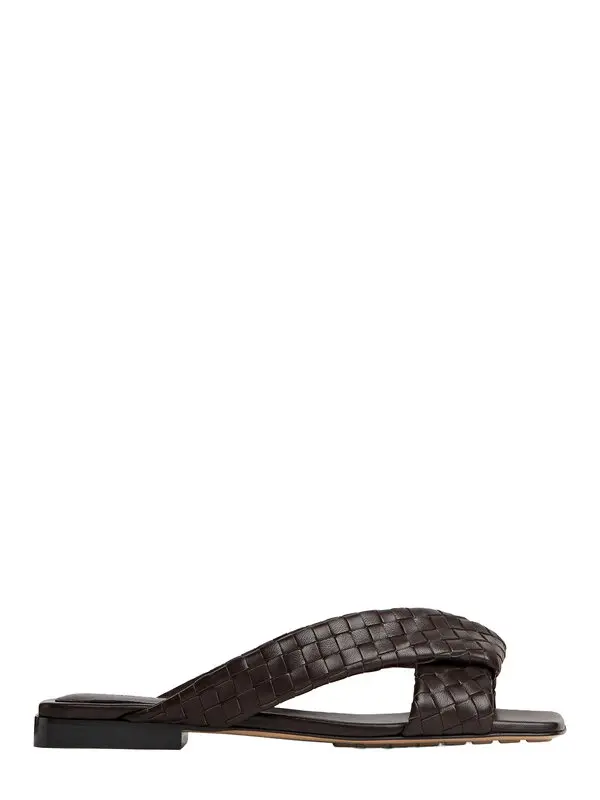 Bottega Veneta Riva Flat Mule - Fondant