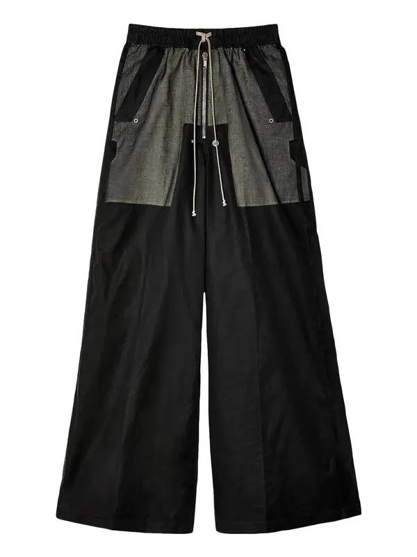Rick Owens Wide Leg Trousers - Black