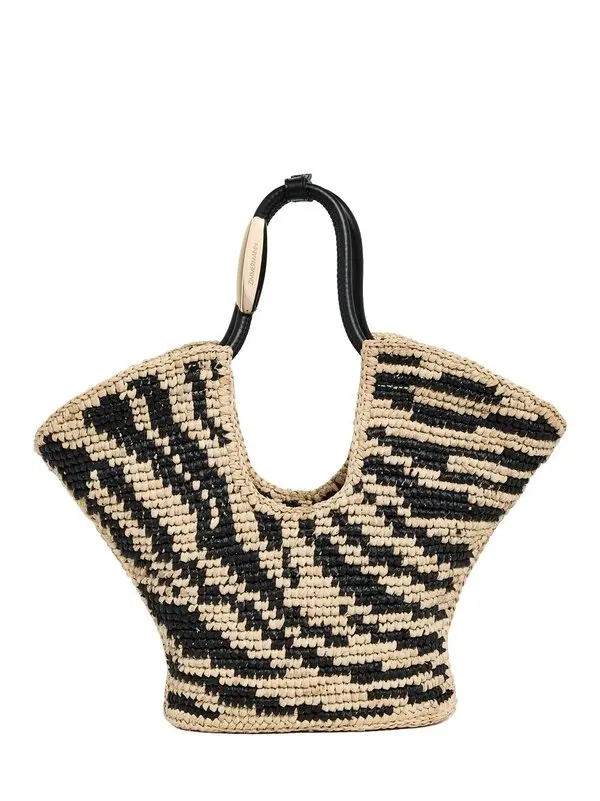 Zimmermann Golden Time Small Tote - Black Zebra