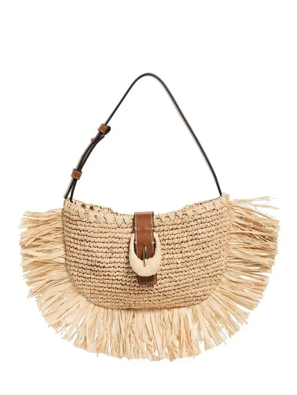 Staud Alana Bag - Desert Sand Raffia