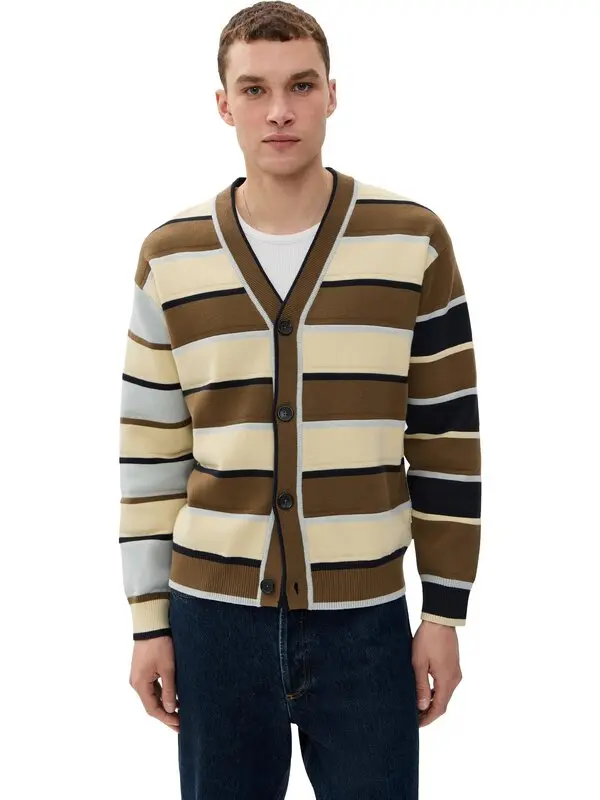 Paul Smith Button-through Striped Cardigan - Mitgr