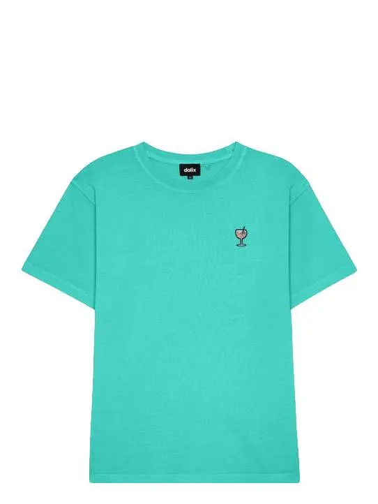 DALIX Spritz Midweight Garment Dye Tee - Sea Green