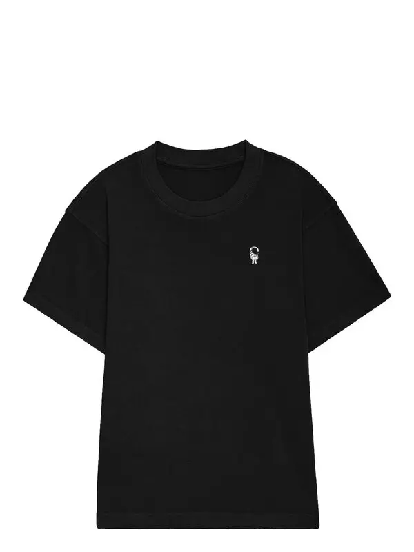 DALIX Astronaut Heavyweight Pigment Dye Tee - Black