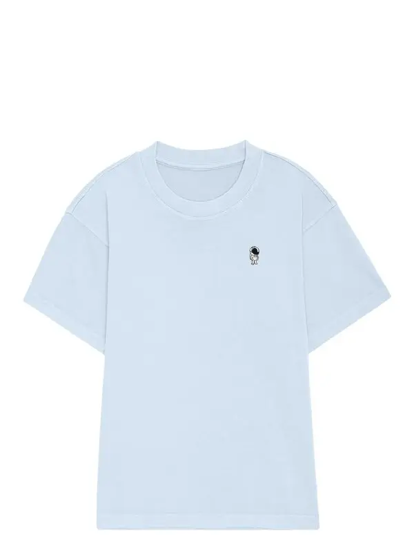 DALIX Astronaut Heavyweight Pigment Dye Tee - Ice Blue