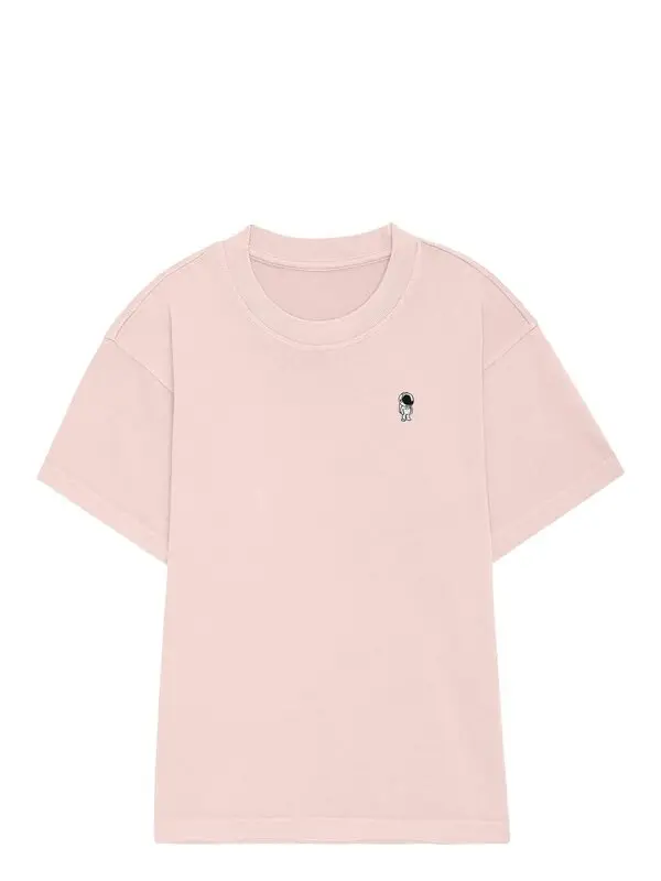 DALIX Astronaut Heavyweight Pigment Dye Tee - Pink