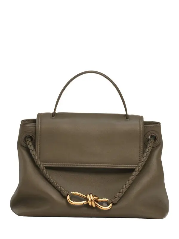 Bottega Veneta Small Ciao Knot Detail Top Handle Bag - 3230 Cypress-muse Brass