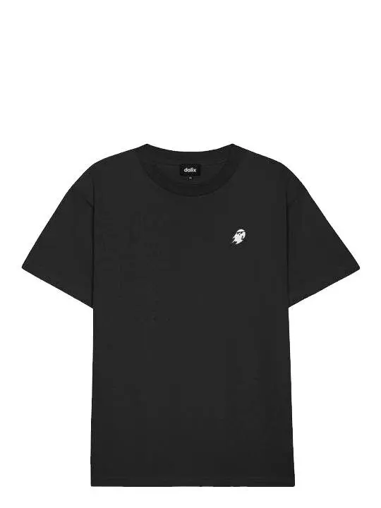 DALIX Ghost Mode Heavy Weight Cotton Tee - Black