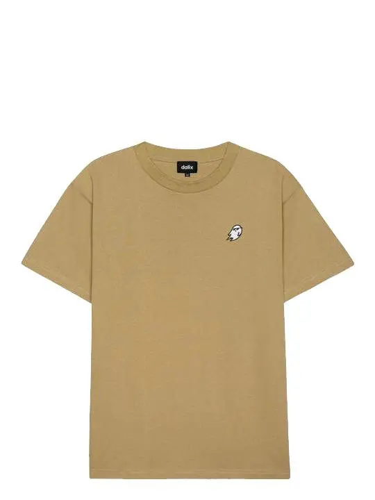 DALIX Ghost Mode Heavy Weight Cotton Tee - Khaki