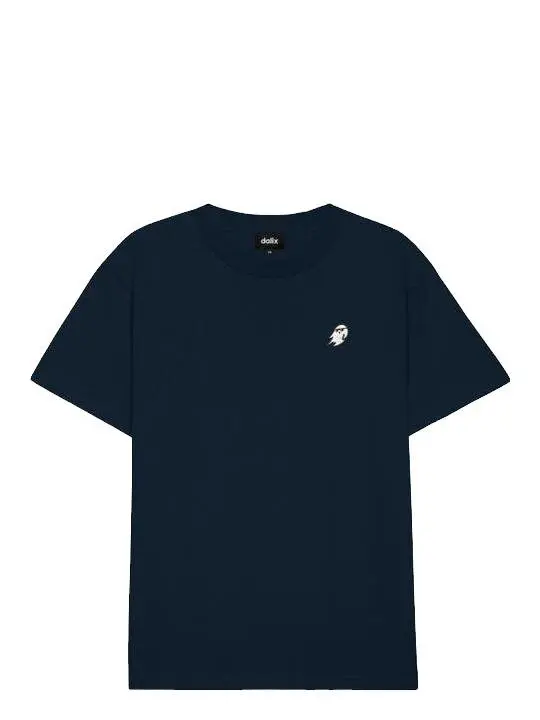 DALIX Ghost Mode Heavy Weight Cotton Tee - Navy