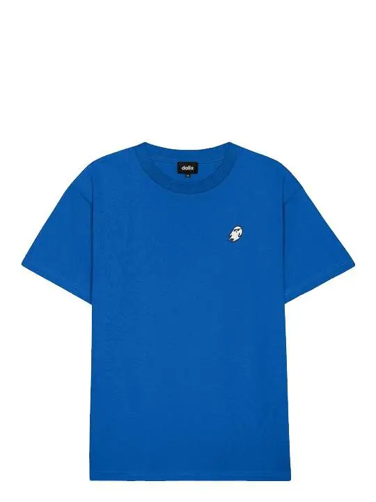 DALIX Ghost Mode Heavy Weight Cotton Tee - Royal Blue