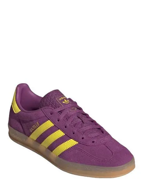 Adidas Gazelle Indoor Sneaker - Rich Mauve/bright Yellow/gum