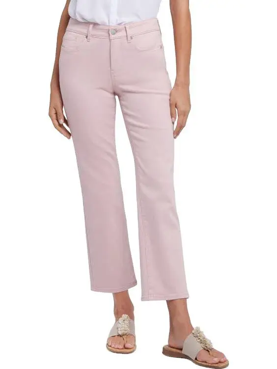 NYDJ Marilyn Straight Leg Ankle Jeans - Pale Mauve