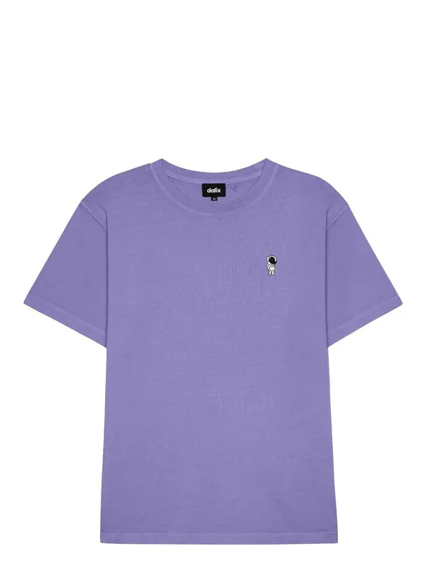 DALIX Astronaut Midweight Garment Dye Tee - Purple Haze