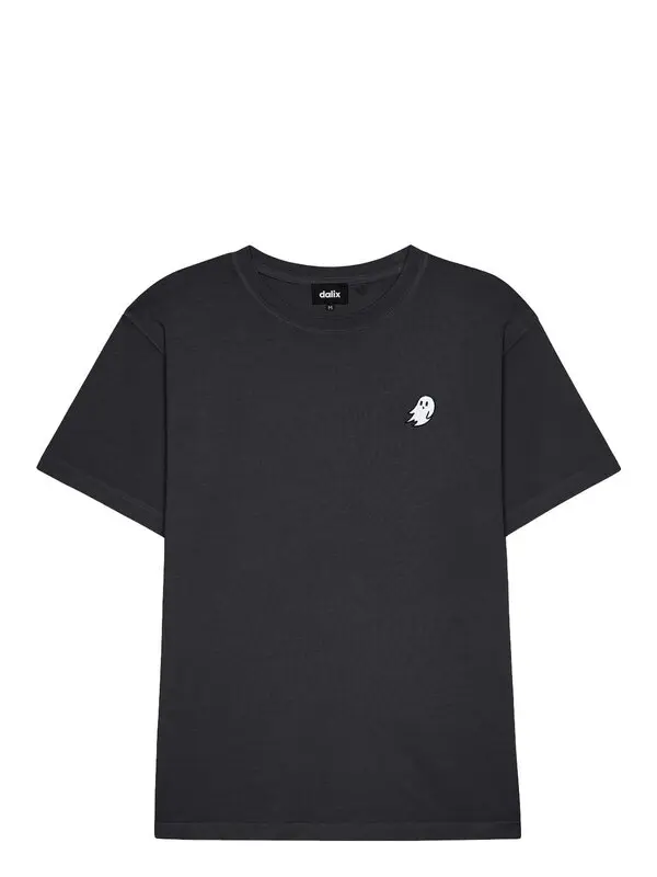 DALIX Ghost Midweight Garment Dye Tee - Black