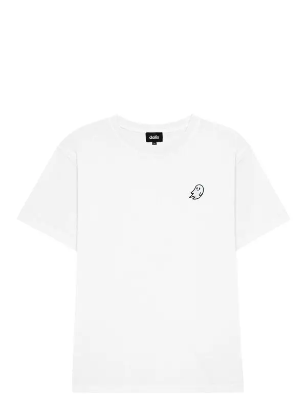 DALIX Ghost Midweight Garment Dye Tee - White