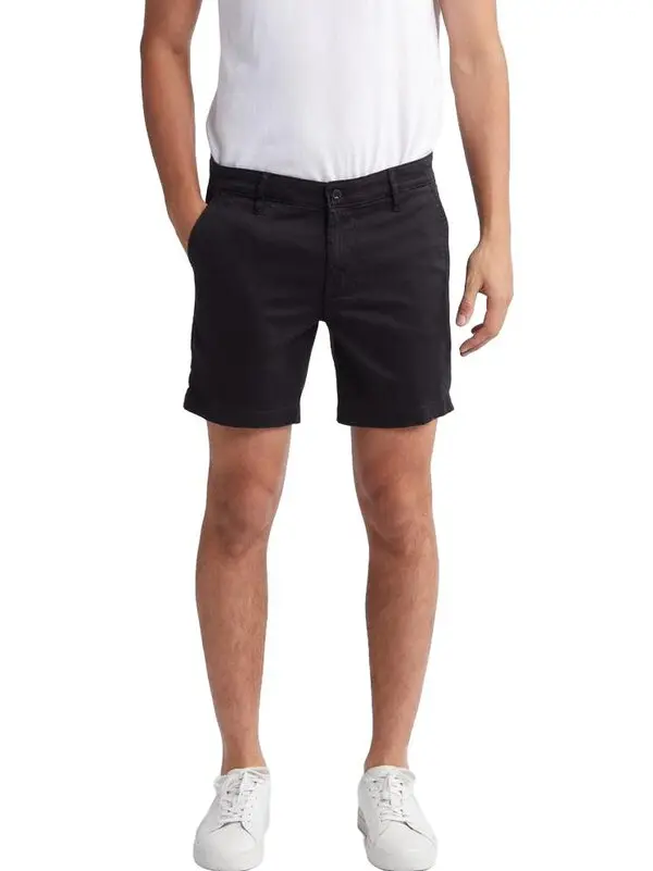 Ag Cipher 7-inch Chino Shorts - Pure Black
