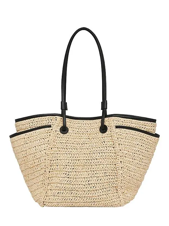 Whistles Zoelle Double-handle Straw Tote Bag - Cream