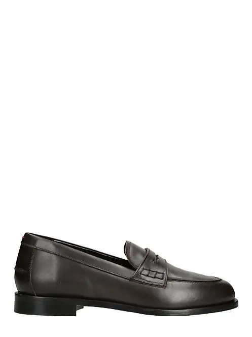 AeydĒ Oscar Leather Loafers - Dark Brown