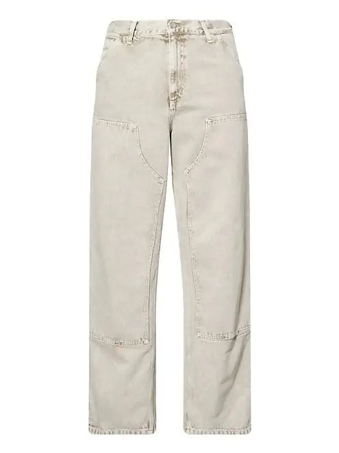 Carhartt Work In Progress Double Knee Multi-pockets Denim Trousers - Opuntia