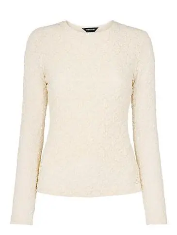 Whistles Floral Lace Top - Cream