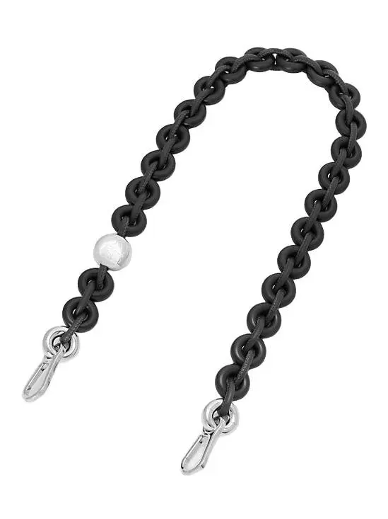 Loewe Leather Chain Strap - Black
